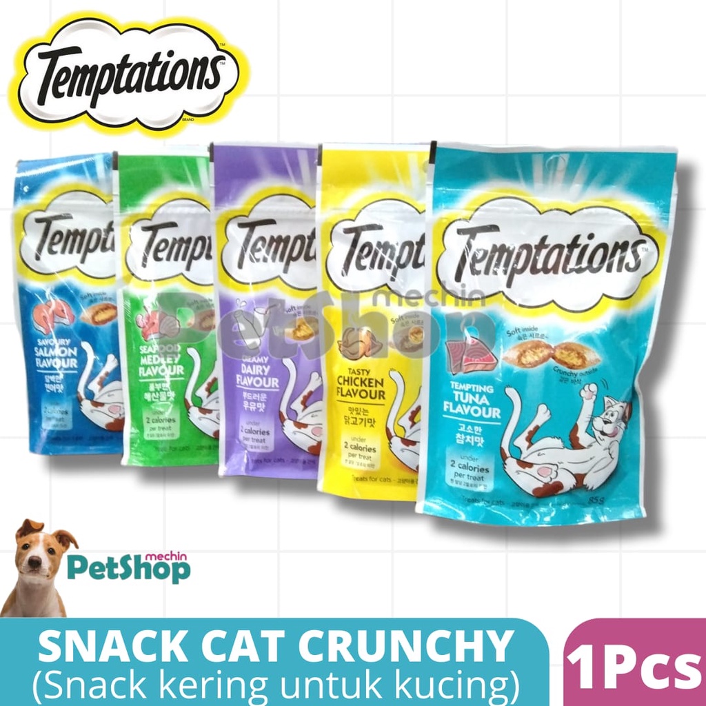Jual TEMPTATIONS SNACK KUCING (SNACK CAT FOOD) 75gr | Shopee Indonesia