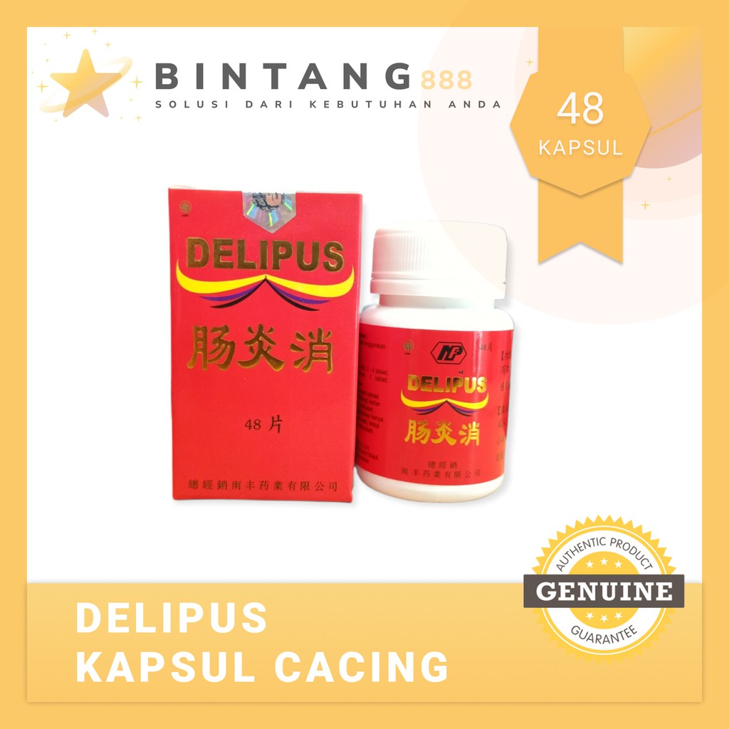 Jual PT Citra Deli 48s DELIPUS KAPSUL CACING - OBAT TYPUS/TIPES ...