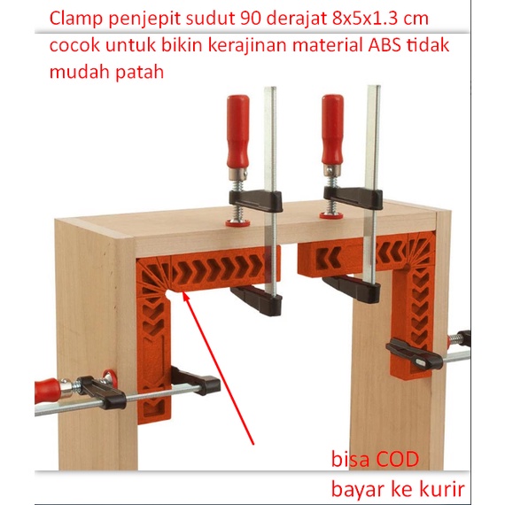Jual Clamp penjepit sudut 90 derajat 8x5x1.3 cm cocok untuk bikin ...