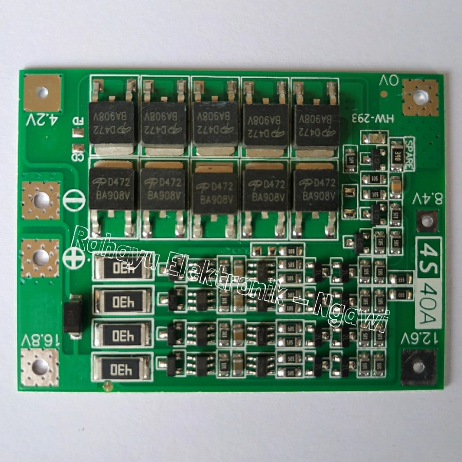 Jual MODULE BMS 4S 40A Papan Modul Charger Baterai Lithium With Balance ...