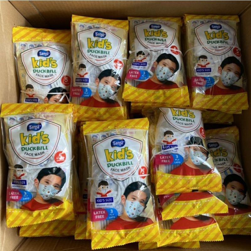 Jual Masker Sensi Duckbill Kids Sachet isi 5 Pcs | Shopee Indonesia Jual Masker Sensi Duckbill Kids Sachet isi 5 Pcs | Shopee Indonesia