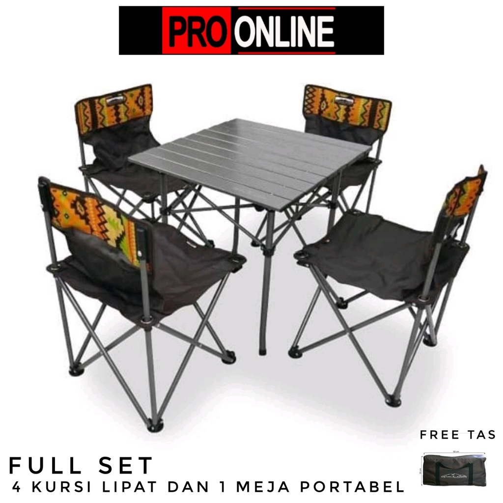 Jual Paket kursi lipat dan meja lipat camping murah - Kursi meja lipat ...