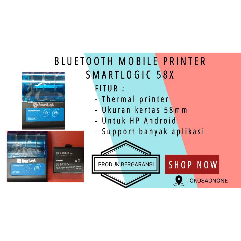 Jual PRINTER THERMAL BLUETOOTH SMARTLOGIC MP58X (SUPPORT APLIKASI MOCA ...