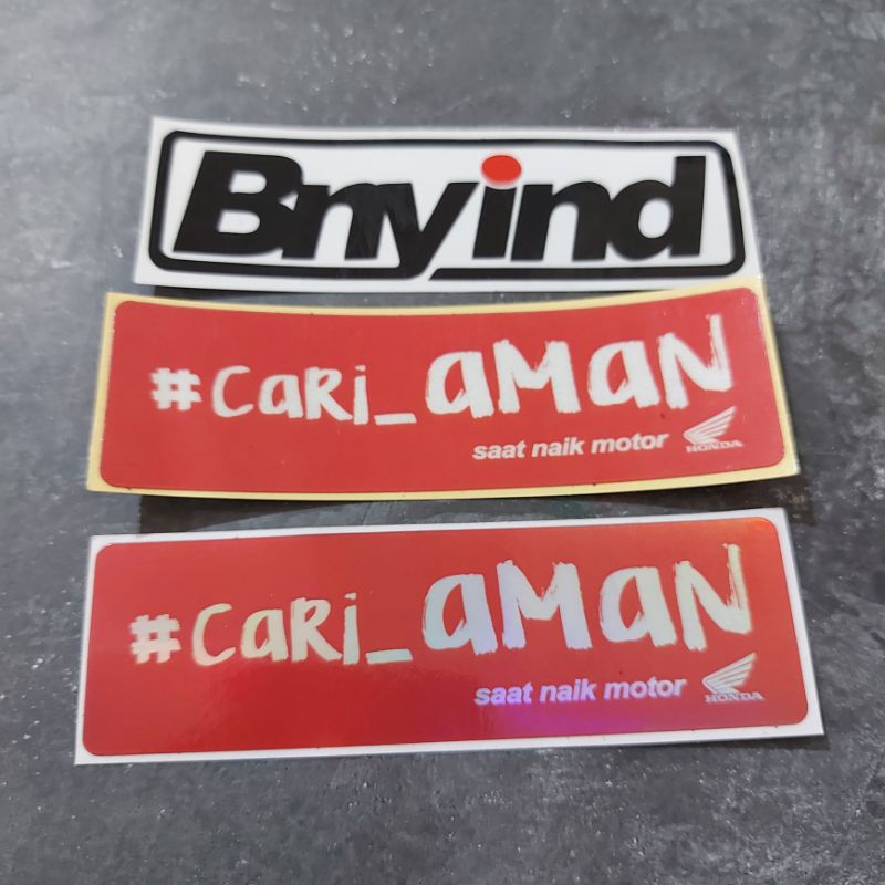 Jual STICKER CARI AMAN SAAT NAIK MOTOR HONDA PRINCUTT | Shopee Indonesia