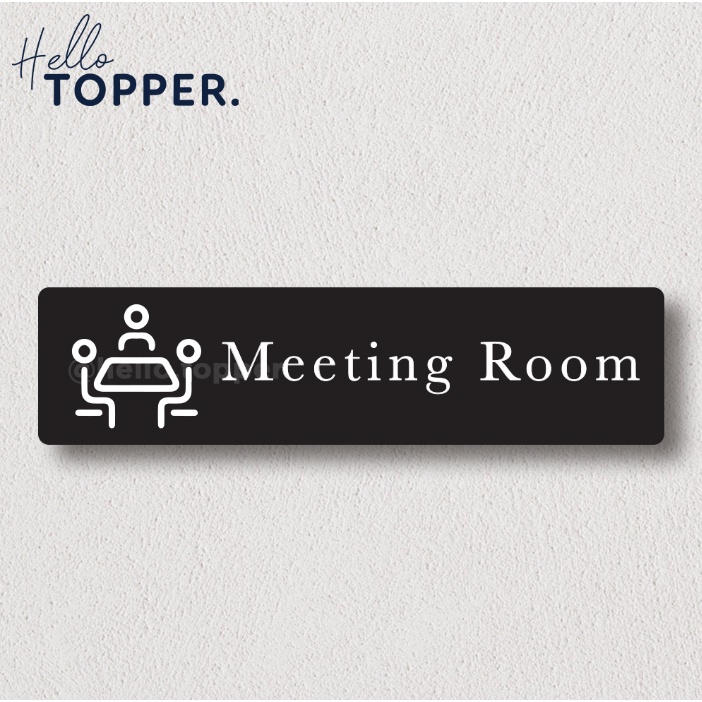 Jual Akrilik Sign Board Label UV Print - Meeting Room | Shopee Indonesia