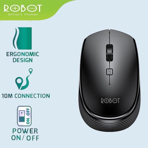 Jual Robot M205 Mouse Wireless Robot M205 2.4GHz 1600DPI Power on/off - 03595 | Shopee Indonesia