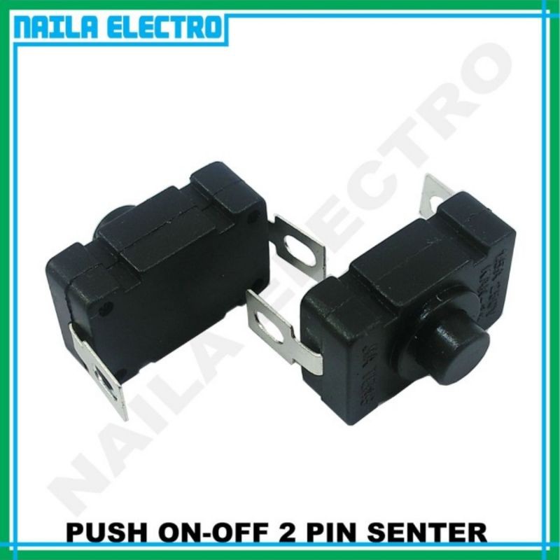 Jual Switch Push On Off 2 Pin Senter - Saklar On Off 2 Kaki | Shopee ...