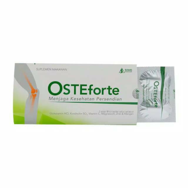 Jual OSTE FORTE TABLET MULTIVITAMIN SENDI OTOT TULANG PER STRIP 6S ...