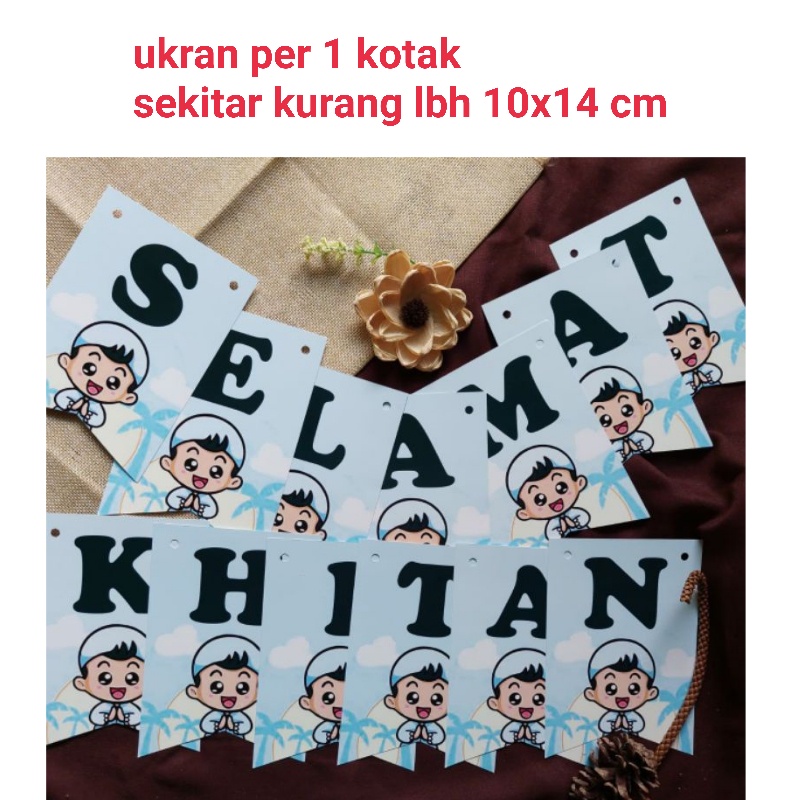 Jual banner flag bunting flag garland flag hiasan dinding tema selamat ...