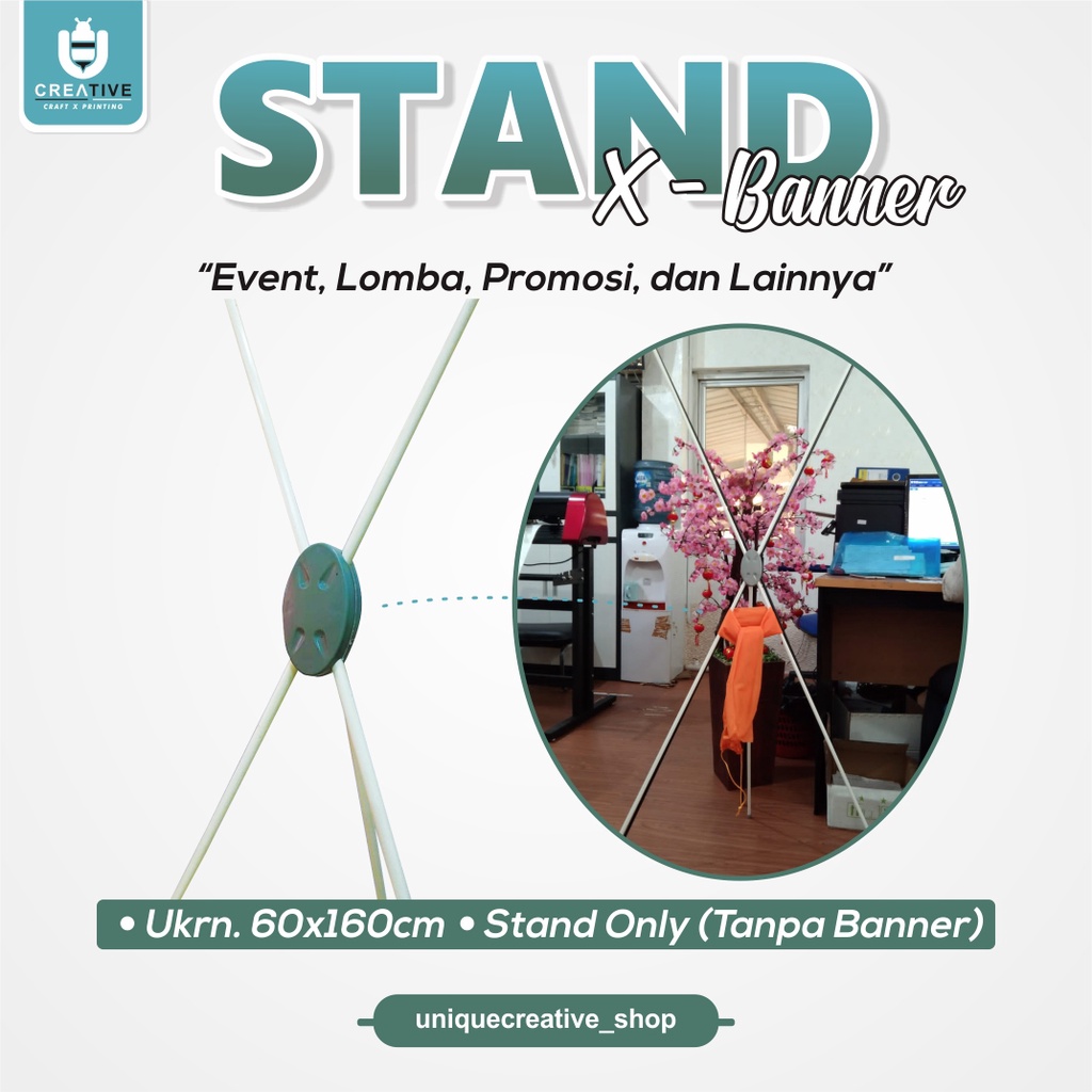Jual Stand / Standing / Penyangga X Banner / Spanduk (Rangka Putih ...