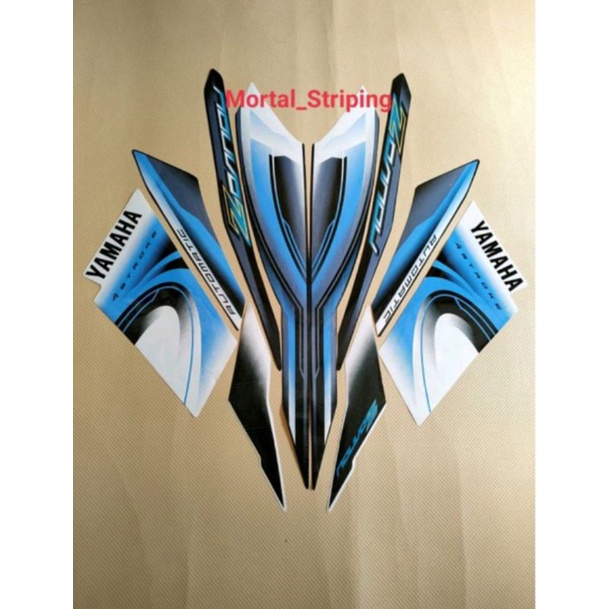 Jual STICKER STRIPING LIS LIST BODY NOUVO Z TAHUN 2006 2007 WARNA PUTIH ...