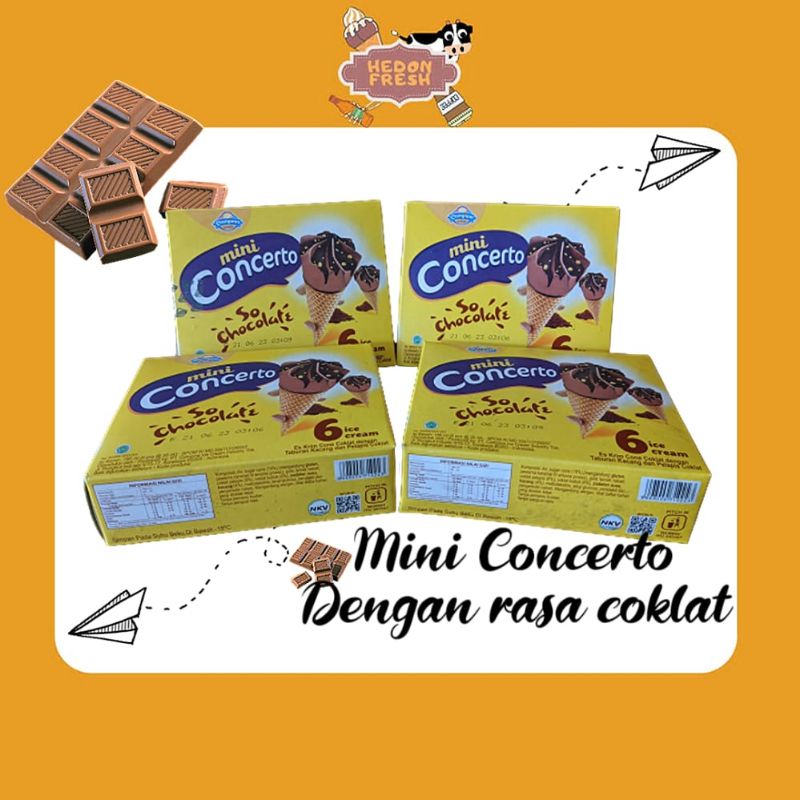 Jual Ice Cream Campina Mini Concerto Cokelat | Shopee Indonesia