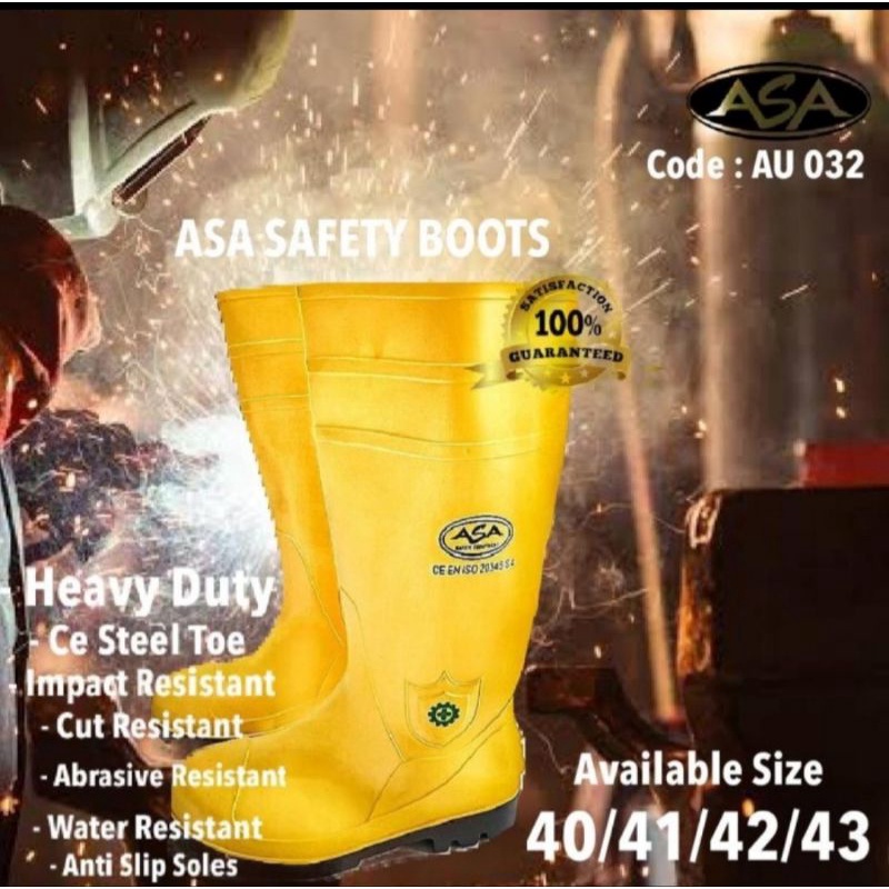 Jual SAFETY BOOT KUNING ASA 40/41/42/43 | Shopee Indonesia