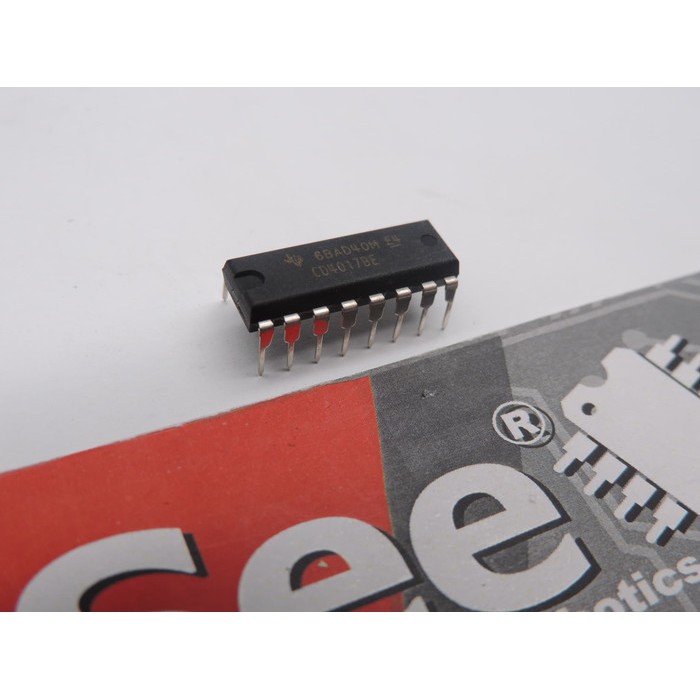 Jual IC CD 4017 Integrated Circuit CD4017 16p 16 pin p 16pin DIP16 ...