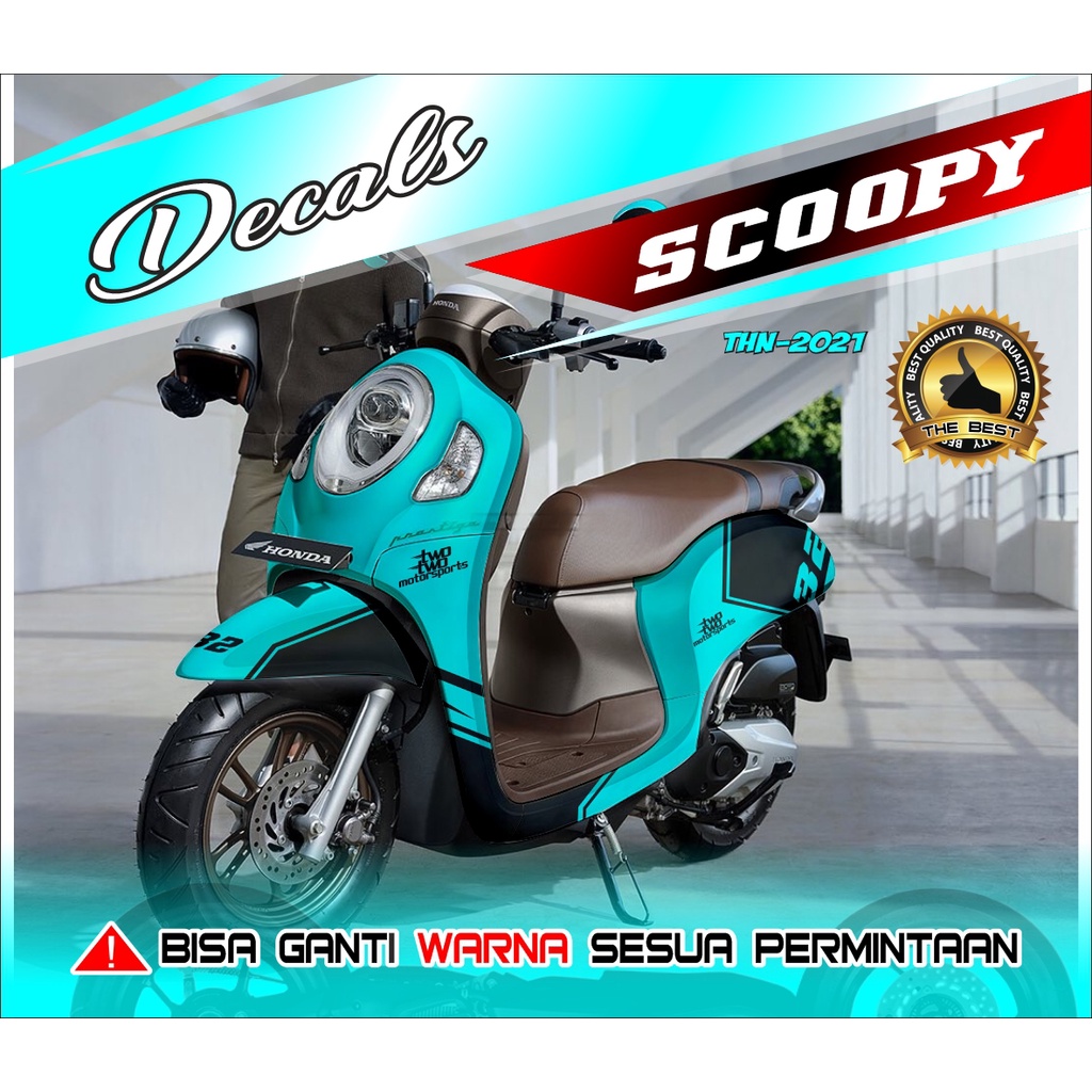 Jual DECAL SCOOPY NEW 2021/ STICKER SCOOPY TERBARU / STICKER SCOOPY ...