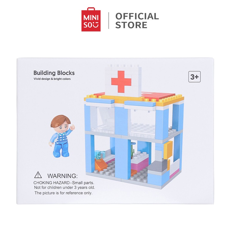 Jual Miniso Official Building Box Blok bangunan | Shopee Indonesia