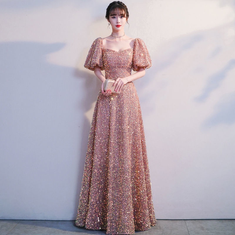 Jual SOLANI FASHION Payet Gaun Malam Rok Wanita Cahaya Mewah High-End ...
