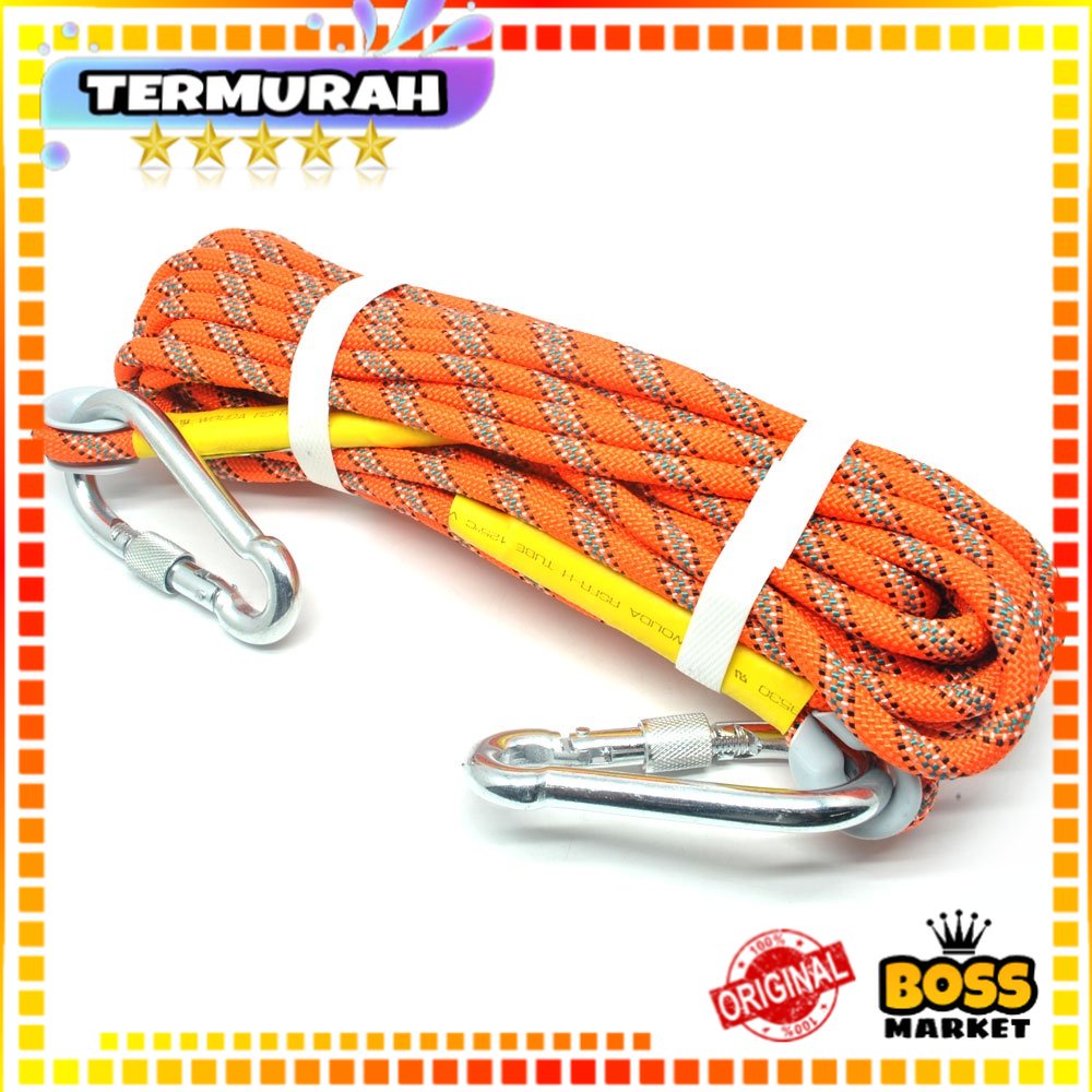 Jual Tali paracord Rappelling climbing safety proyek 8mm 10 meter free ...
