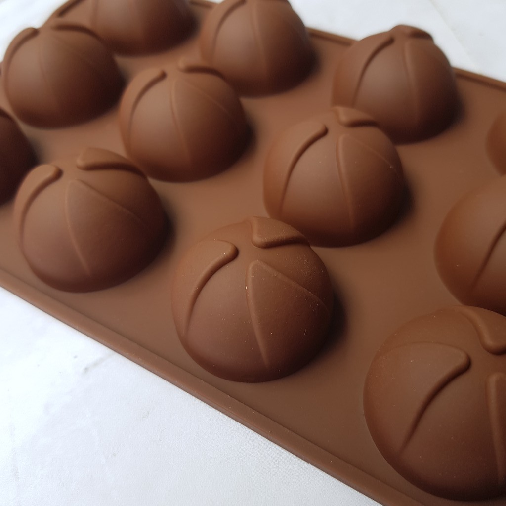 Jual cetakan silicon ball BOLA MOTIF bulat mold choco bomb molding ...