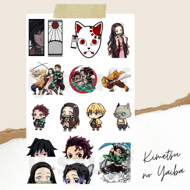 Jual Sticker KNY Kimetsu No Yaiba | Shopee Indonesia