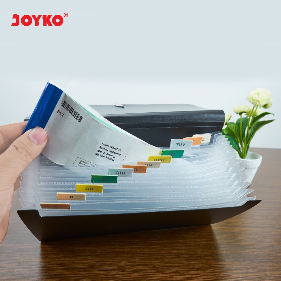 Jual JOYKO EXPANDING FILE GIRO 13 POCKETS / MAP HARMONIKA WARNA ...
