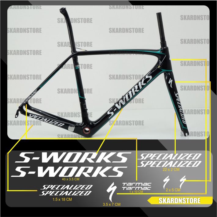 Jual DECAL STIKER FRAME S-WORKS SPECIALIZED ROADBIKE | Shopee Indonesia