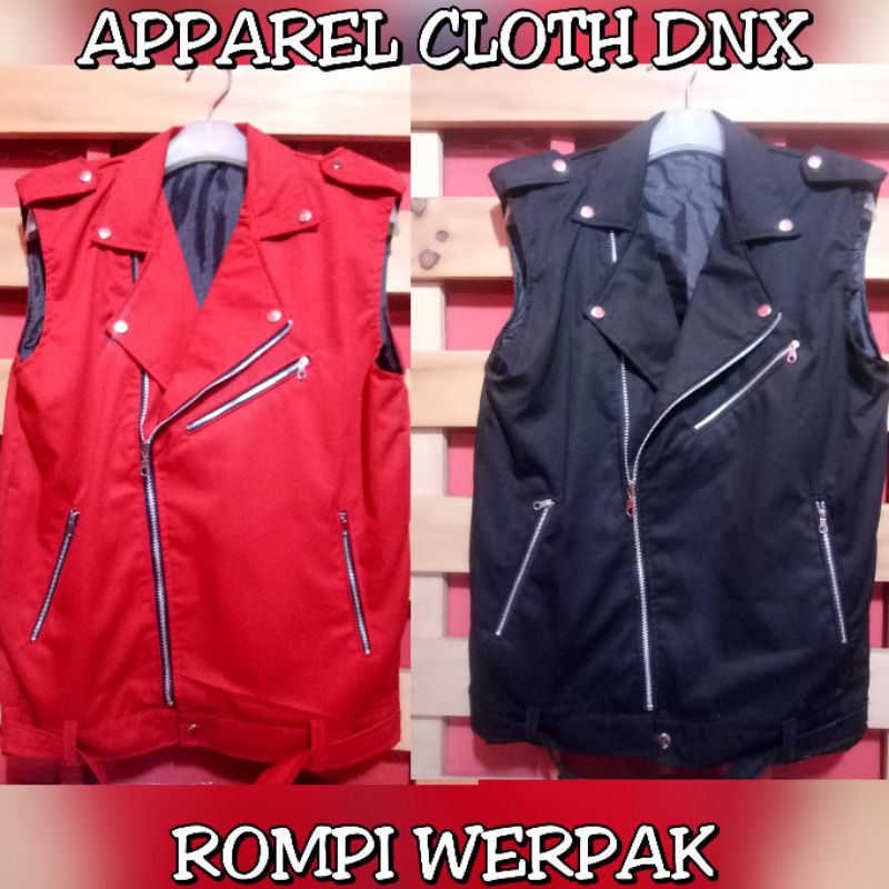 Jual ROMPI WERPAK WERPACK PUNK RAMONES ROCK N ROLL JAKET DOBEL KERAH ...