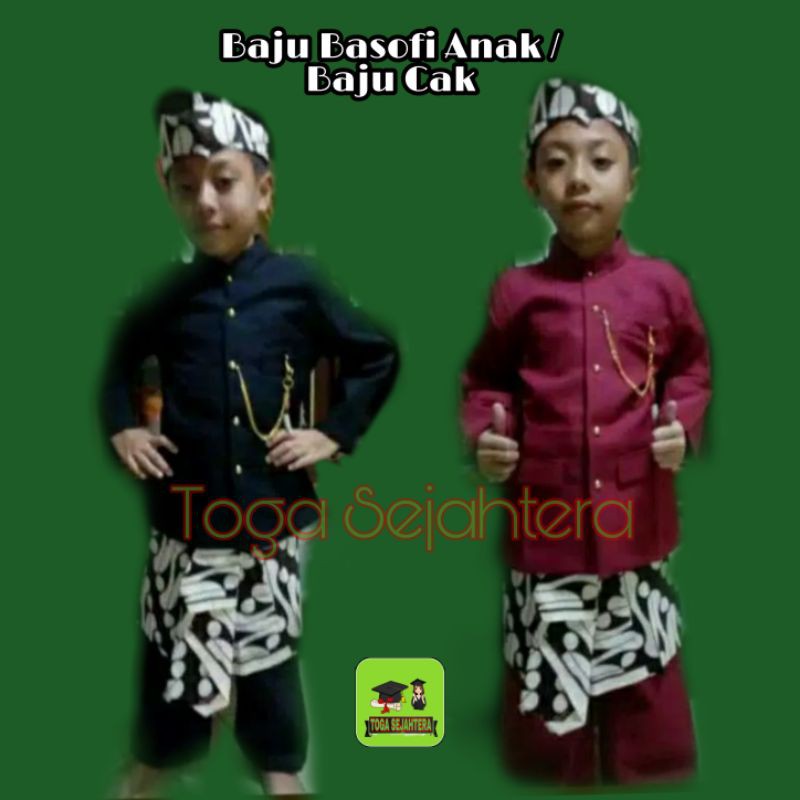 Jual Baju Basofi Anak / Baju Cak Adat Jawa | Shopee Indonesia