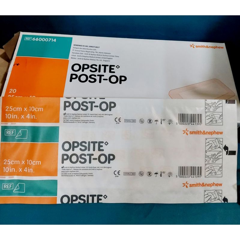 Jual opsite post op 25 ×10 cm/perban anti air/plester luka tahan air ...