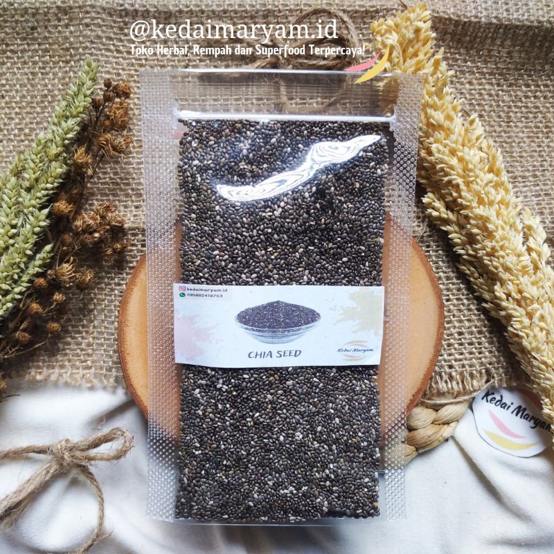 Jual Chia Seed Asli Organik Chiaseed 250 Gr 250 Gram Tulang Jantung ...