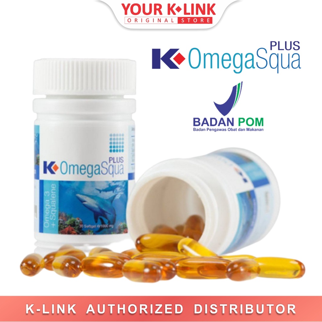 Jual Kapsul Omega 3 Squalene K Omega Squa Plus Original | Shopee Indonesia