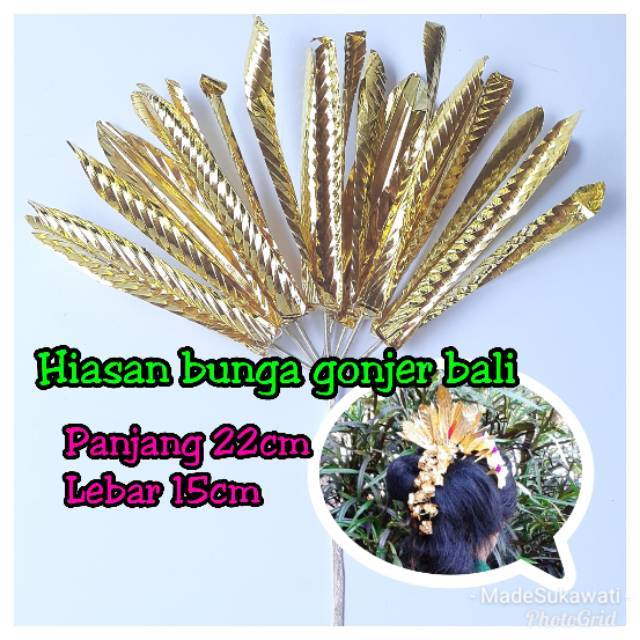 Jual Bunga Gonjer Sandat Emas Cucuk Kembang Goyang Rias adat Agung Khas ...