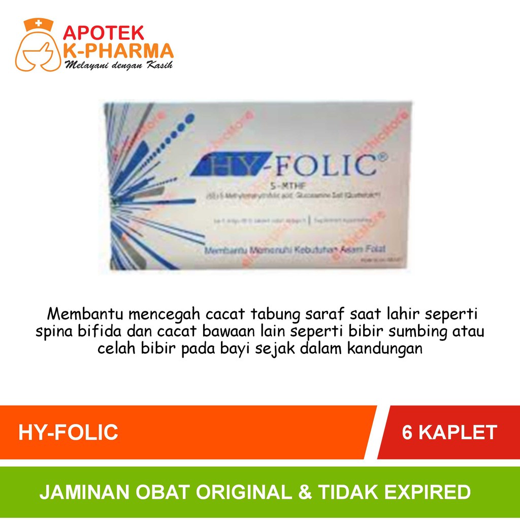 Jual HY-Folic Strip Isi 6 Kaplet Obat Original Simex | Shopee Indonesia