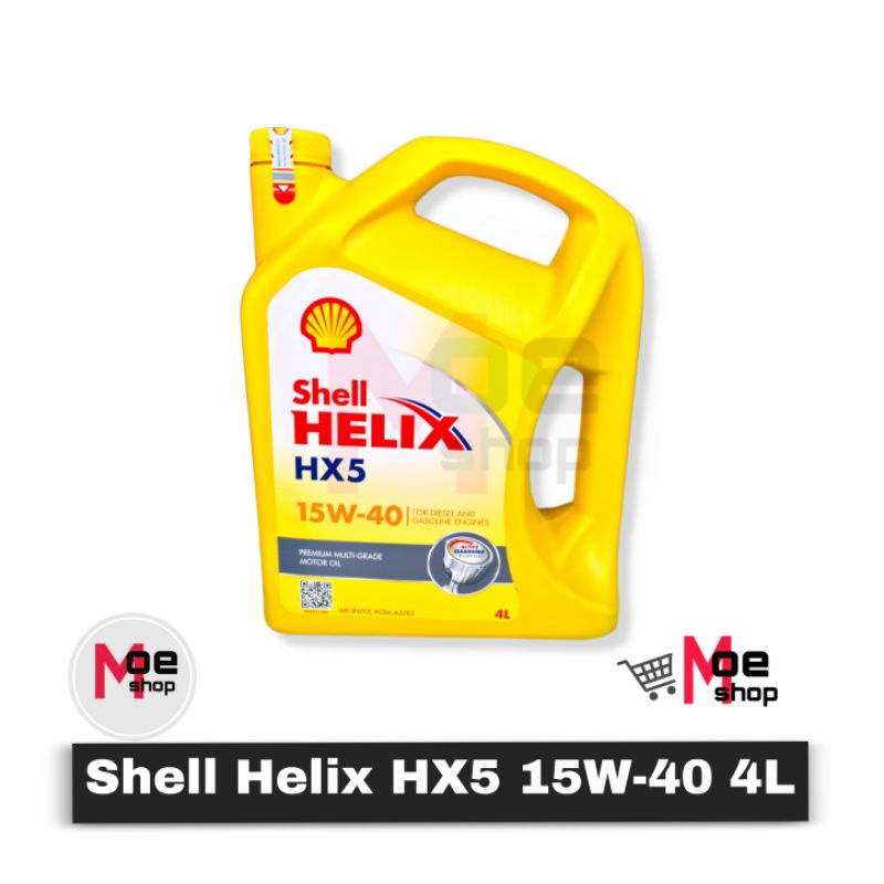 Jual Oli Shell Helix HX5 15W-40 4L API SN/CF, ACEA A3/B3 / Oli Shell ...