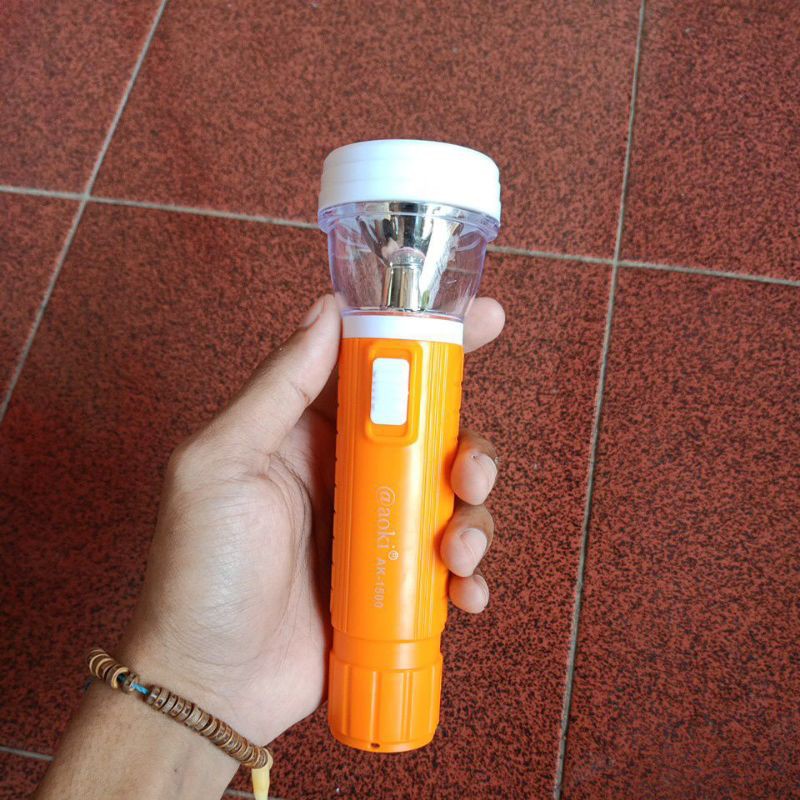 Jual SENTER CARGER AOKI Lampu Senter - Tipe AK-1500 | Shopee Indonesia