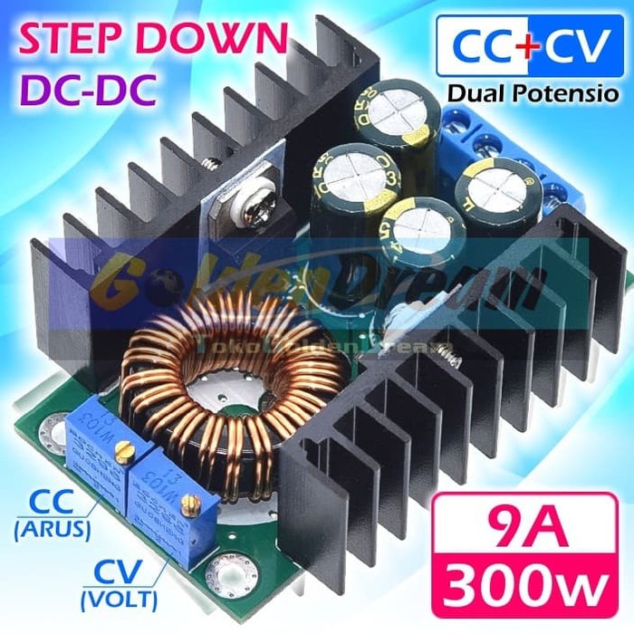 Jual Step Down 9A 10A 300w CC CV Buck Converter Power Supply 5-40v ~ 1. ...