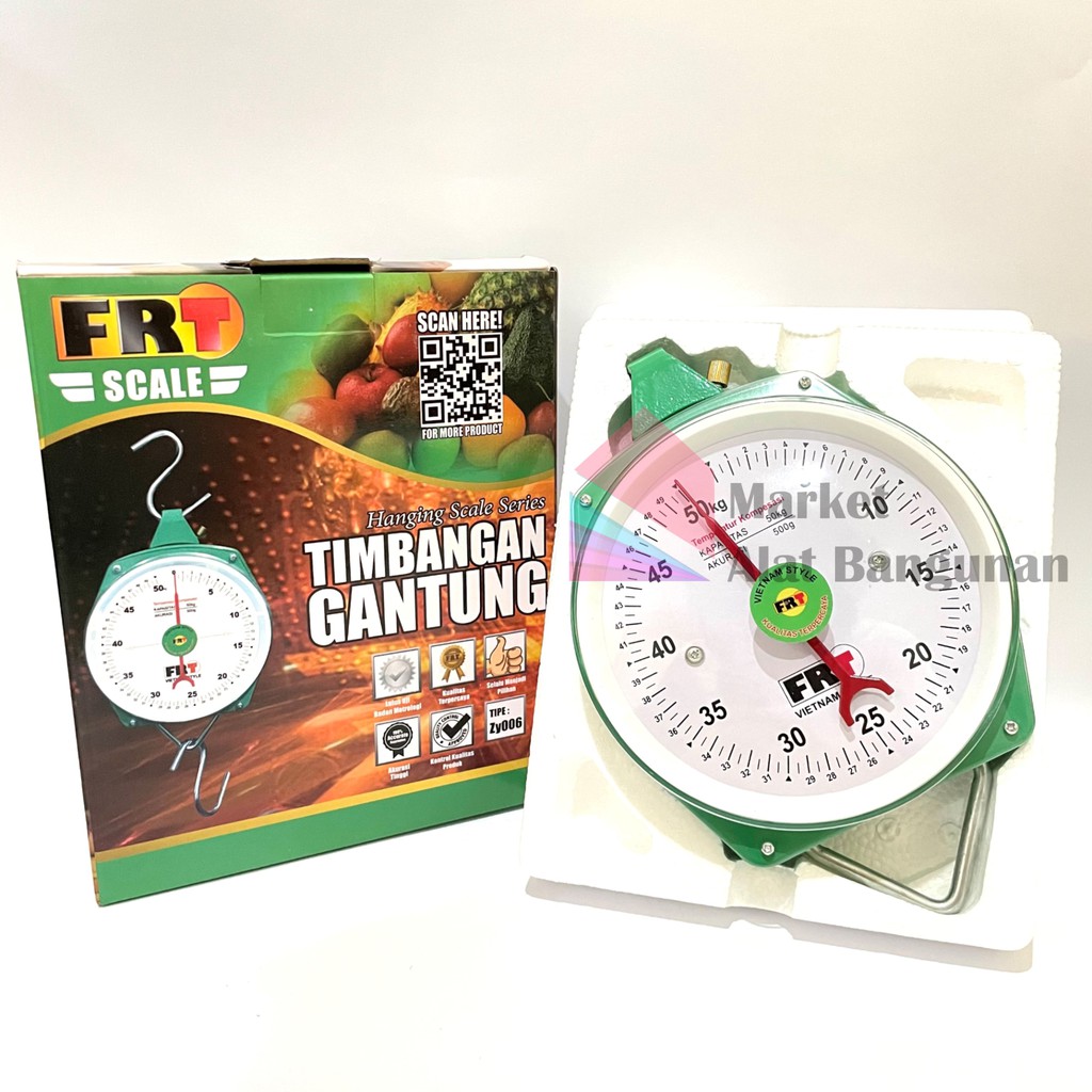 Jual Timbangan Gantung Besi Besar FRT 50 kg / Timbangan Buah Jarum ...