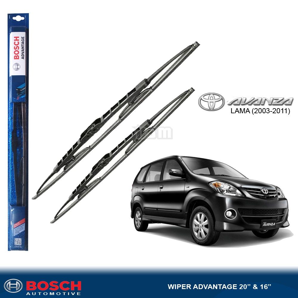 Jual Bosch Advantage / Karet Wiper Mobil Toyota Avanza Lama 20" dan 16" (Sepasang) / Wiper Mobil ...