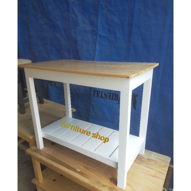 Jual meja rak meja kompor meja aquarium 100×45×70cm full kayu Pinus ...