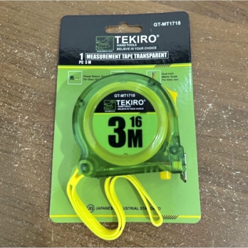 Jual Meteran tarik 3m tekiro asli transparant meteran 3meter ...