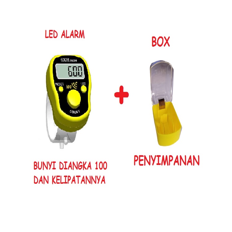 Jual TASBIH DIGITAL LED ALARM BUNYI TIAP ANGKA 100 ADA LAMPU LED DAN ...