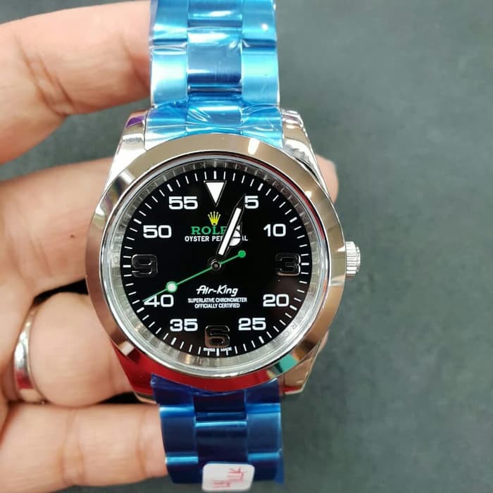 Jual Rolex Air King Black Dial Sporty MIYOTA JAPAN Super AAA | Shopee ...