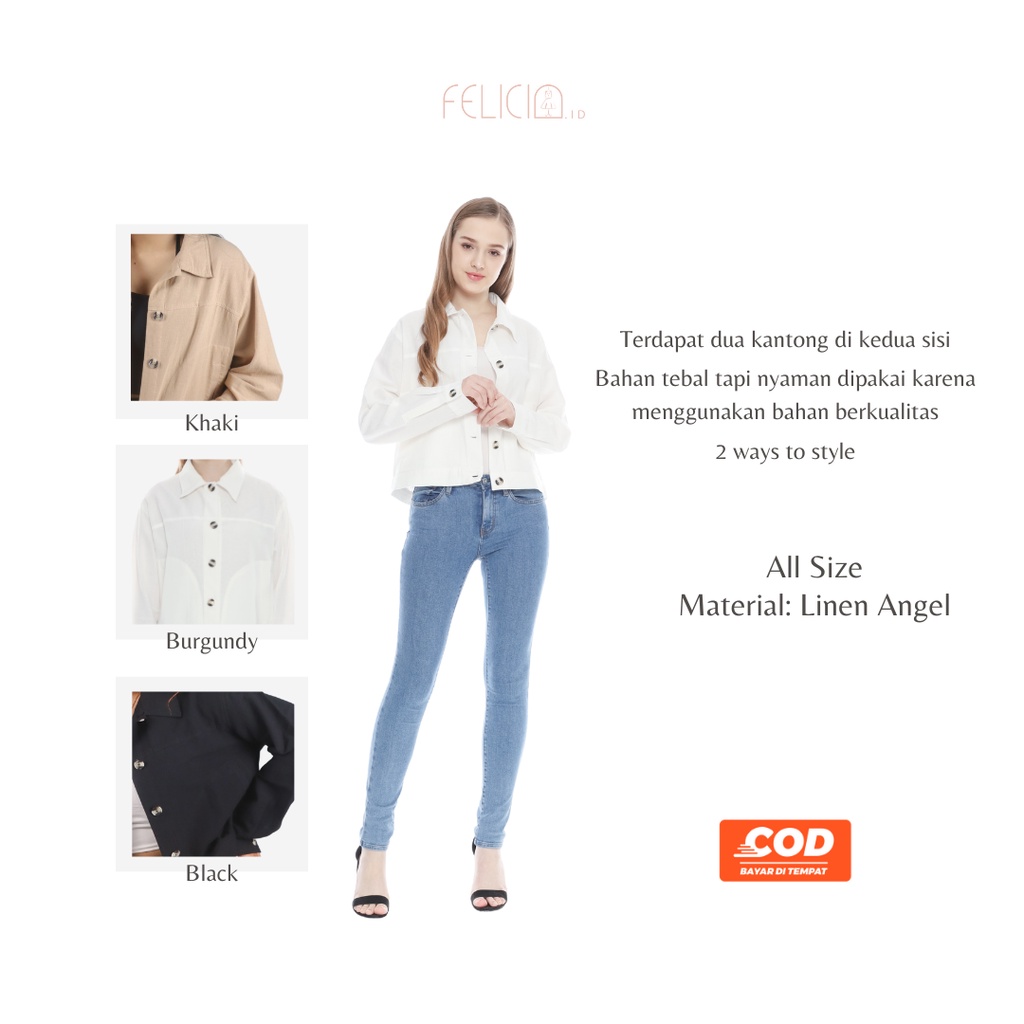 Jual FELICIA ID - Victoria Jaket - All Size | Shopee Indonesia