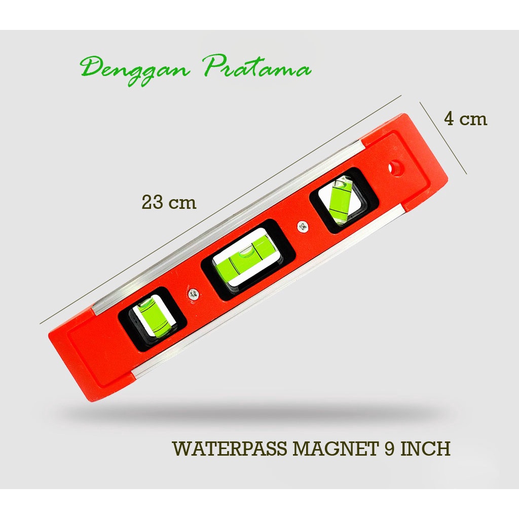 Jual Waterpass Magnet Murah Waterpas 9 Inch Water pass Torpedo | Shopee ...