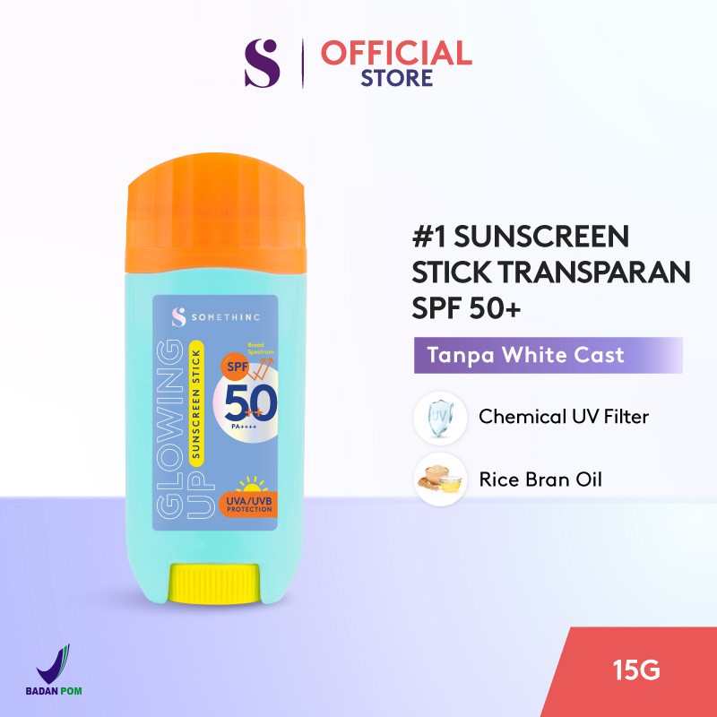 Jual SOMETHINC - Glowing Up Sunscreen Stick SPF 50+ PA ++++ 15gr | Shopee Indonesia