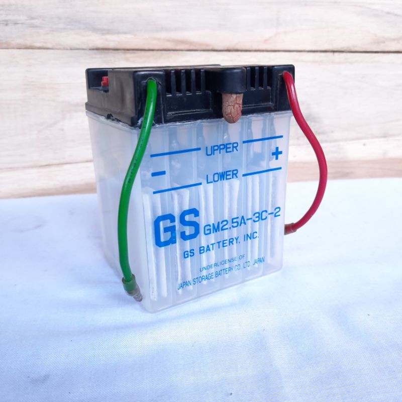 Jual ACCU GS AKI GS BATRAI GS ACCU BASAH AKI BASAH BATRAI BASAH GM2,5A ...