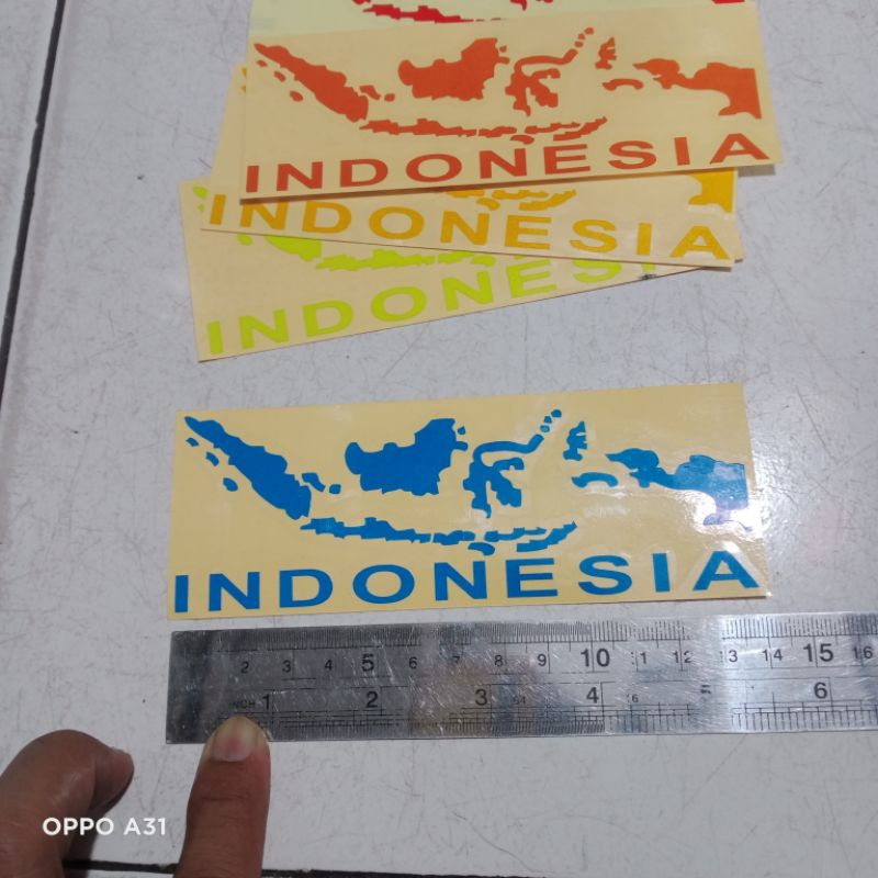 Jual sticker cutting peta indonesia, sticker peta indonesia. | Shopee ...