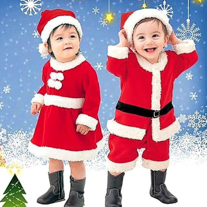 Jual Baju Kostum Santa Natal Anak Bayi Balita Cosplay Baju Natal Murah ...