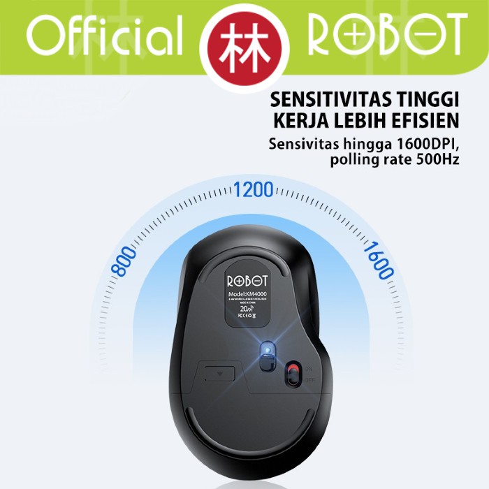 Jual Robot KM4000 Wireless Keyboard & Mouse Combo Silent Key | Shopee ...