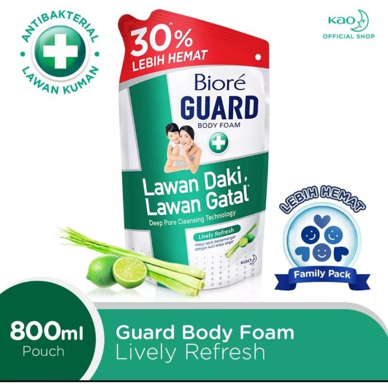 Jual Biore body wash 800 ml warna hijau exp 2026 | Shopee Indonesia